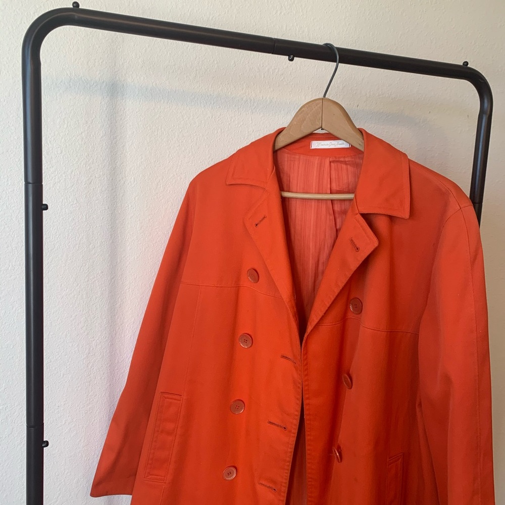 1960s Orange Trench Coat - Gem
